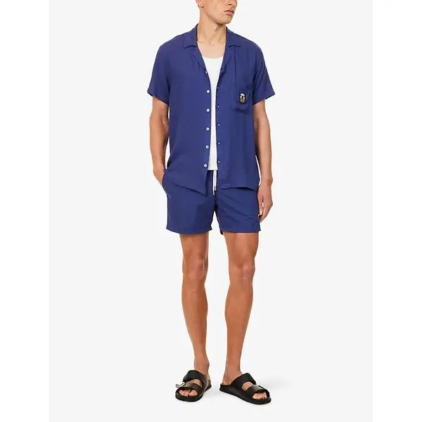 ARRELS BARCELONA Small-cat Embroidered Swim Shorts