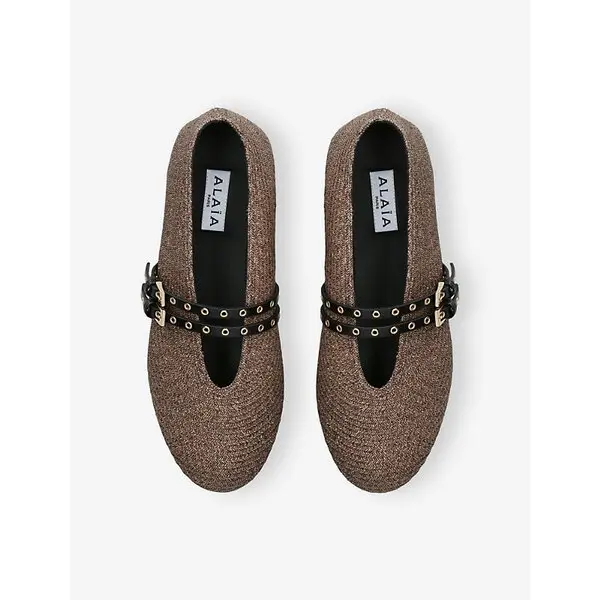 AZZEDINE ALAIA Ballerinas Woven Flats