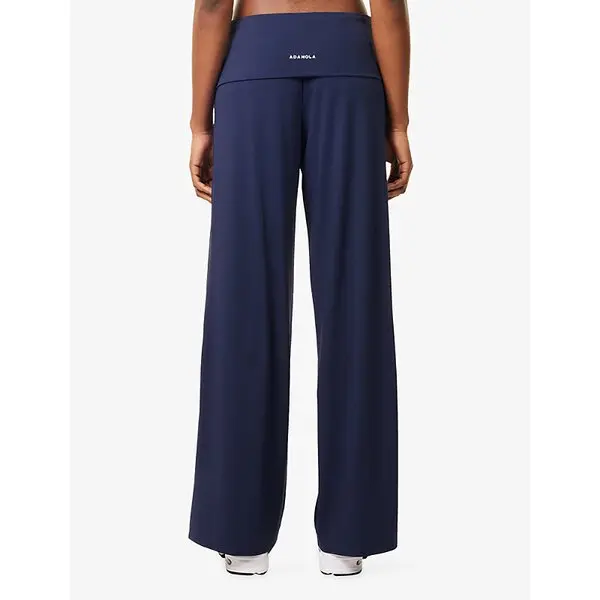 ADANOLA Fold-over Wide-leg Yoga Leggings
