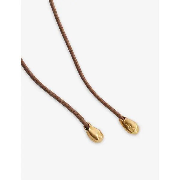 SIMUERO 18ct -plated Brass Spiral Pendant Necklace
