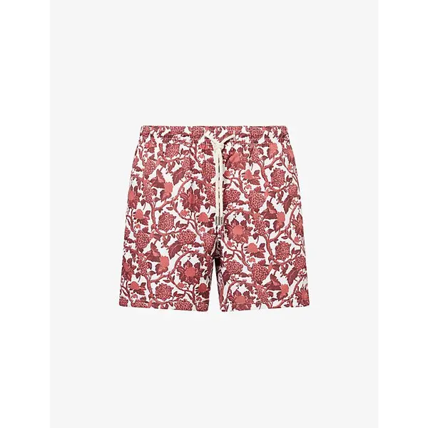 ARRELS BARCELONA Kabak Printed Swim Shorts - Red