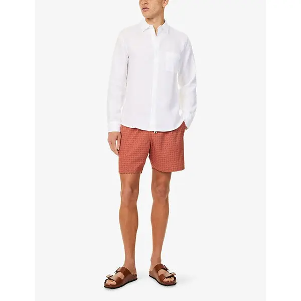 Derek Rose London Roundabout Printed Swim Shorts