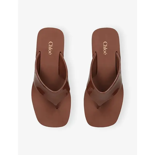 Chloé Swimming Cool Thong Leather Sandals