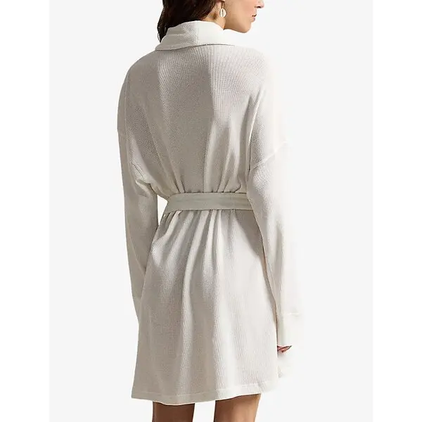 Polo Ralph Lauren Waffle Logo-embroidered Cotton-blend Robe
