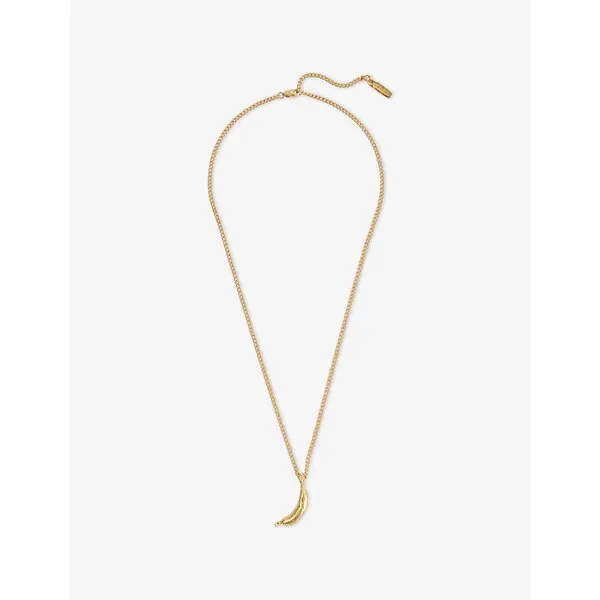 SIMUERO Plátano 18ct Yellow Plated Brass Necklace