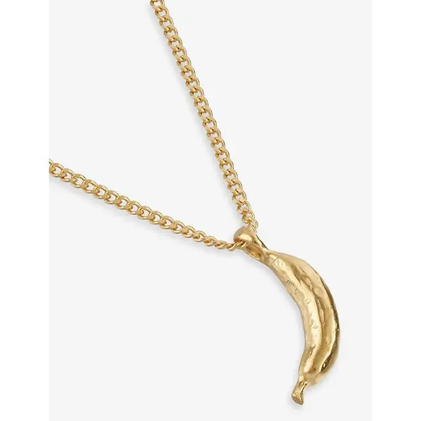 SIMUERO Plátano 18ct Yellow Plated Brass Necklace