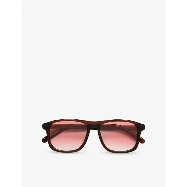 RETROSUPERFUTURE Maison Margiela Lunettes 8 Marron Square-frame Sunglasses