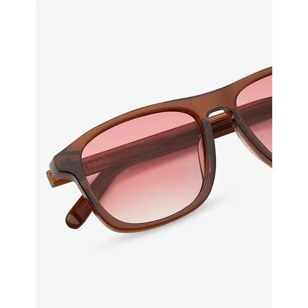 RETROSUPERFUTURE Maison Margiela Lunettes 8 Marron Square-frame Sunglasses