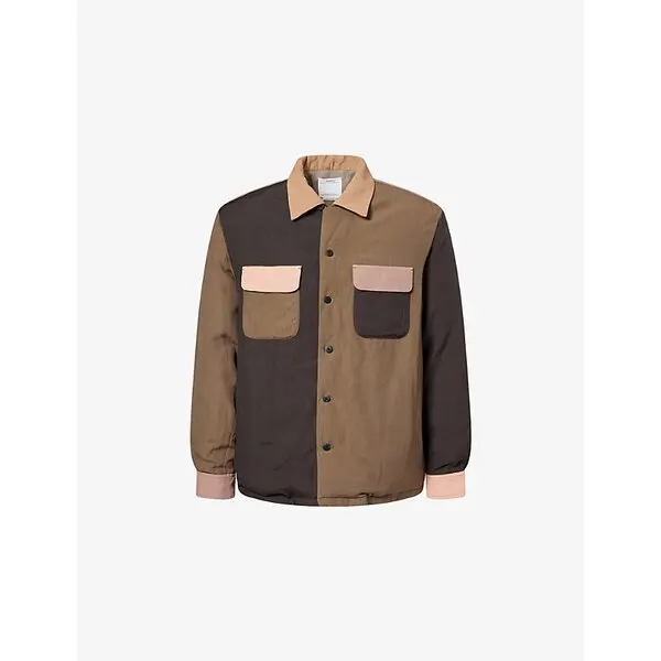 Visvim Color-block Down Jacket - Grey