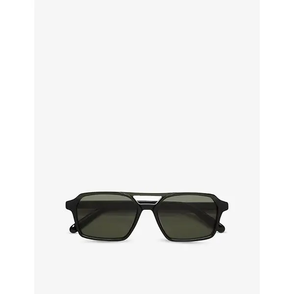 RETROSUPERFUTURE Maison Margiela Lunettes 7 Vertes Irregular-frame Sunglasses