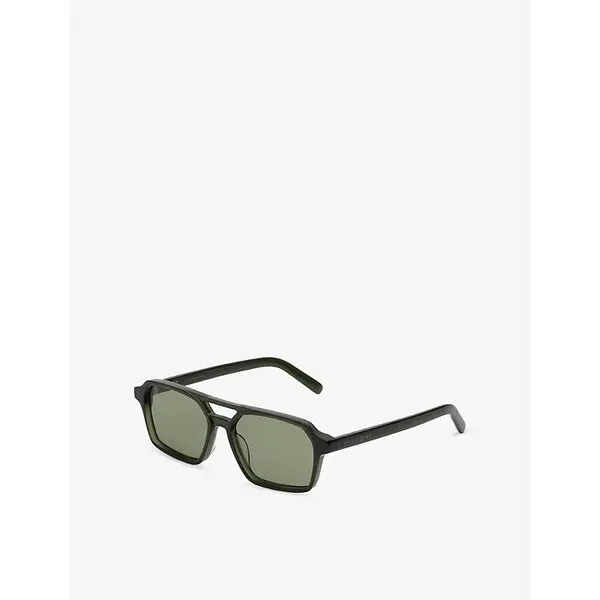 RETROSUPERFUTURE Maison Margiela Lunettes 7 Vertes Irregular-frame Sunglasses