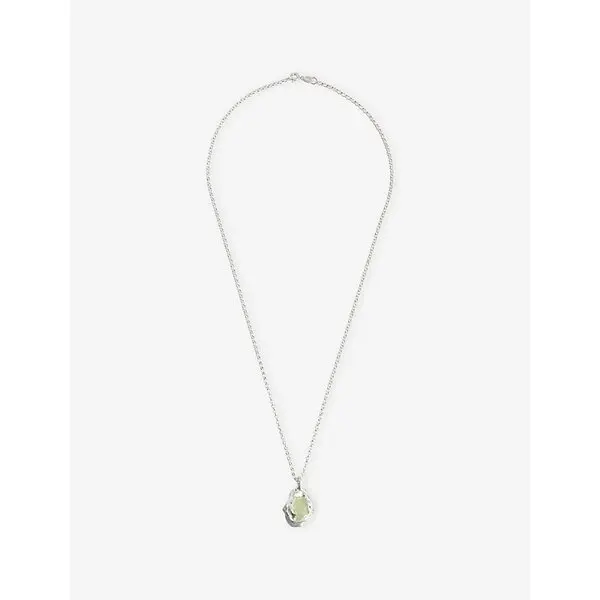 SIMUERO Sterling Nectar Uva Necklace With Prehnite Stone