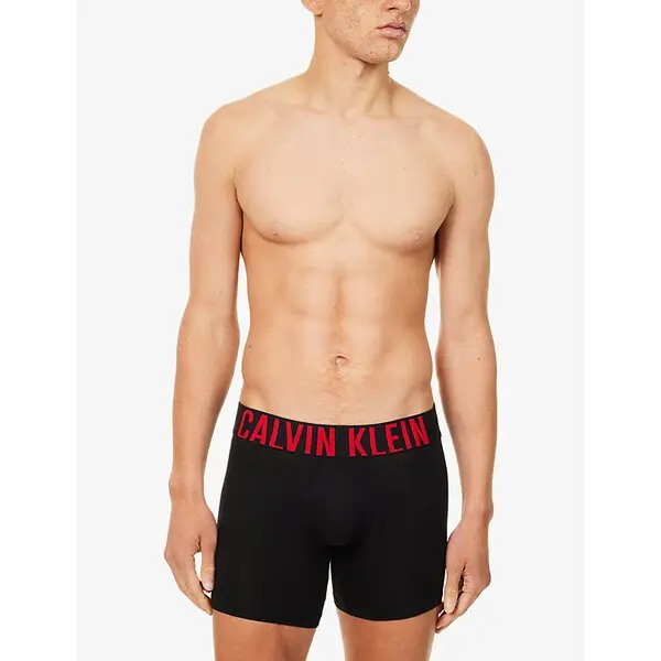 Calvin Klein Intense Power Pack Of Three Cotton-jersey Boxer Briefs