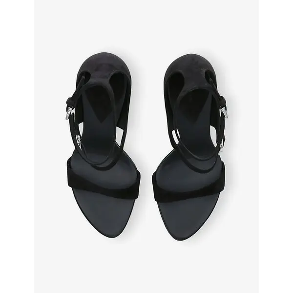 AZZEDINE ALAIA Drop Strappy 90 Leather Sandals