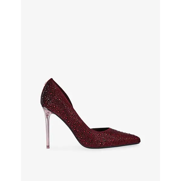 Carvela Embellished Stiletto Heeled Courts - Red/dark
