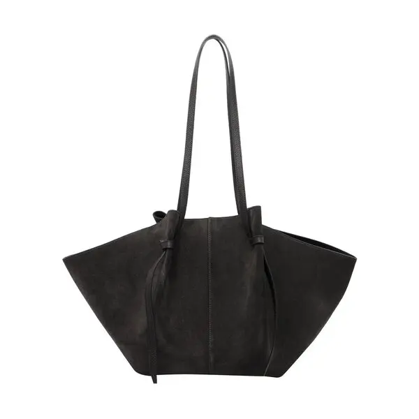 Yuzefi Large Suede Mochi Shoulder Bag - Brown