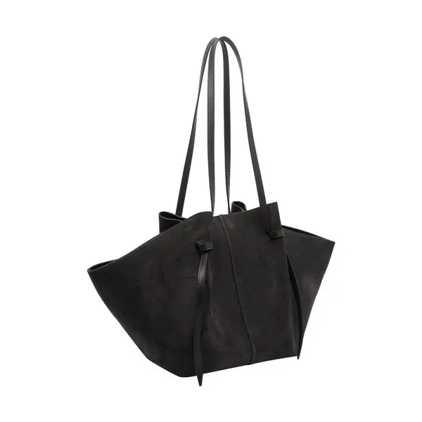 Yuzefi Large Suede Mochi Shoulder Bag - Brown