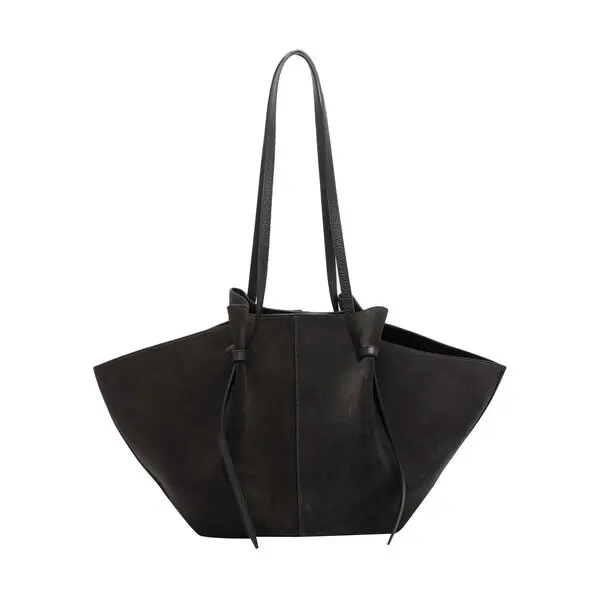 Yuzefi Large Suede Mochi Shoulder Bag - Brown