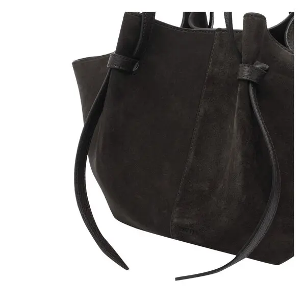 Yuzefi Suede Mochi Shoulder Bag - Brown