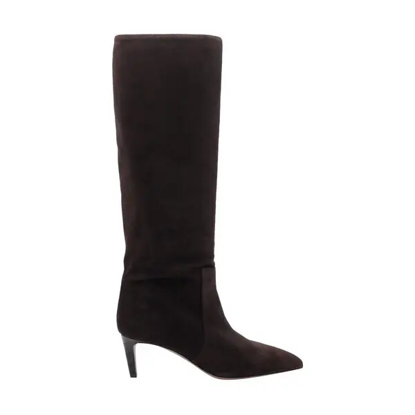 Paris Texas Suede Stiletto High-top Boots - Brown