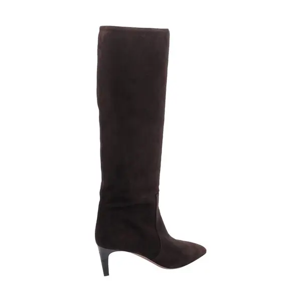 Paris Texas Suede Stiletto High-top Boots - Brown