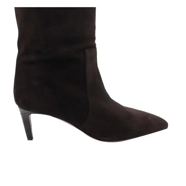 Paris Texas Suede Stiletto High-top Boots - Brown