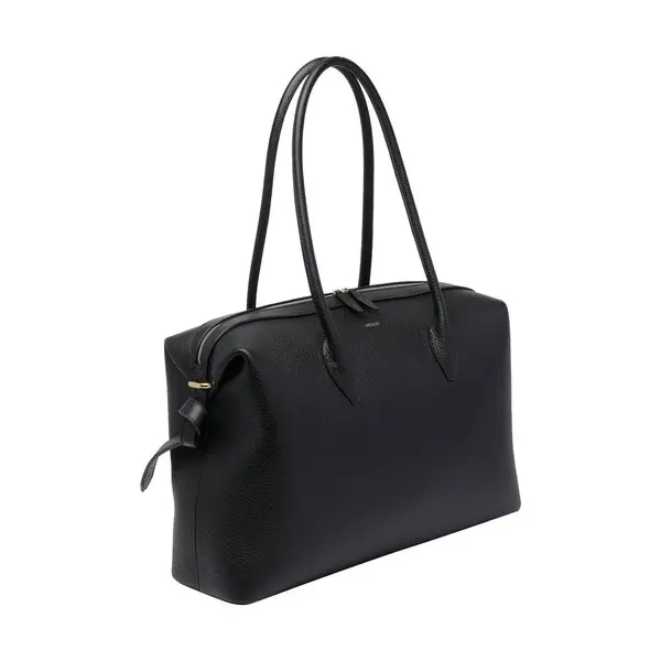 Yuzefi Large Brioche Duffle Shoulder Bag - Black