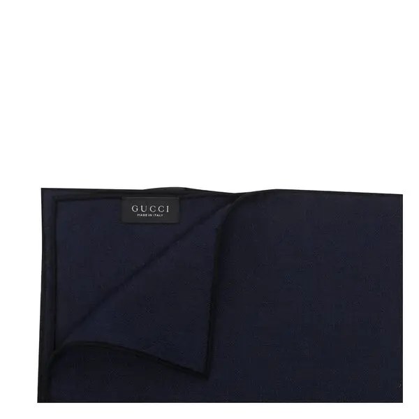Gucci Gg Wool Silk Jacquard Pocket Square