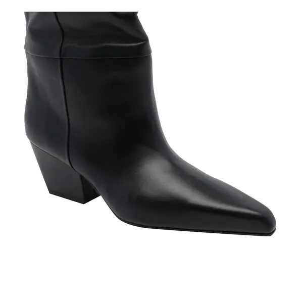 Paris Texas Jane Leather Knee-high Boots - Black