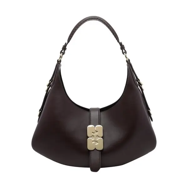 GANNI Small Kat Shoulder Bag - Brown