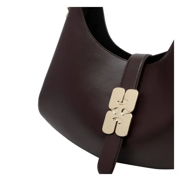 GANNI Small Kat Shoulder Bag - Brown