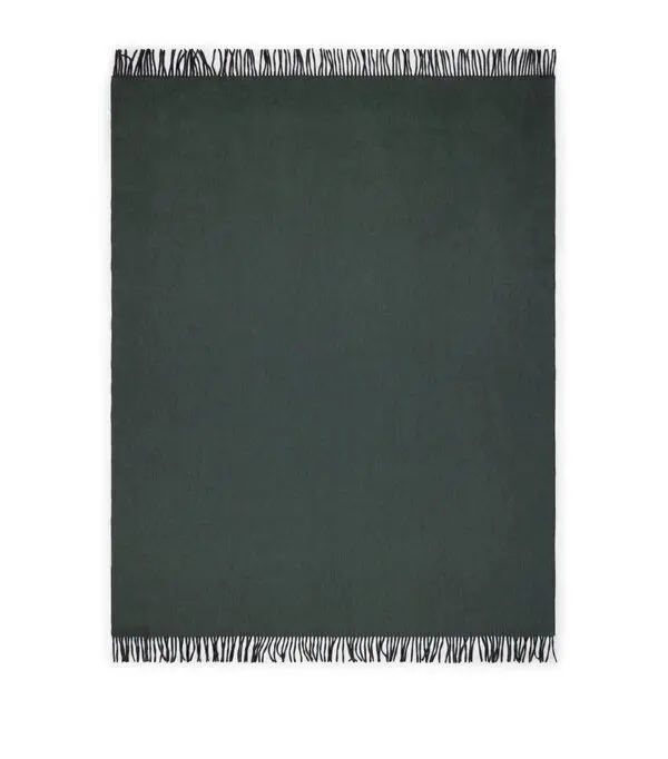 BEGG X CO Cashmere Arran Reversible Throw - Green