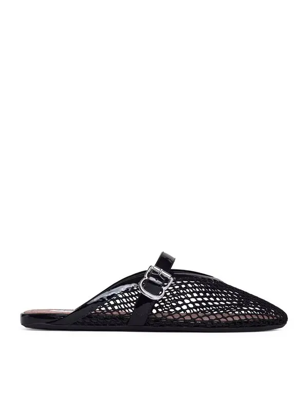 Alaïa Fishnet Flat Mules