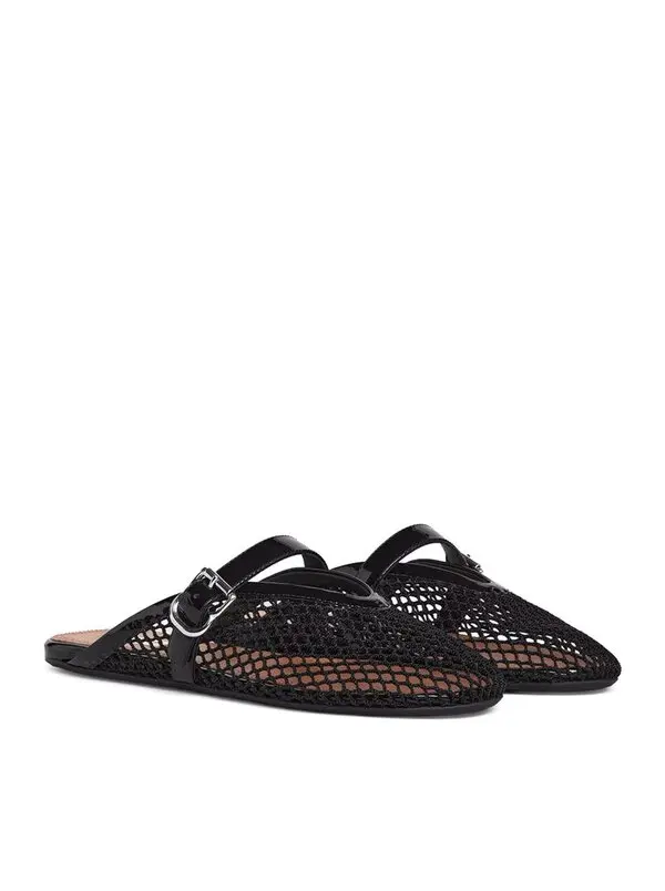 Alaïa Fishnet Flat Mules