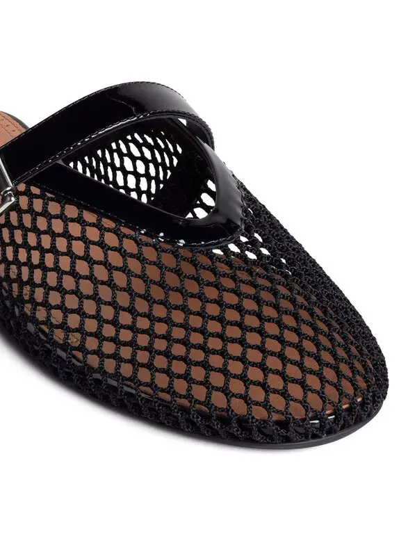 Alaïa Fishnet Flat Mules