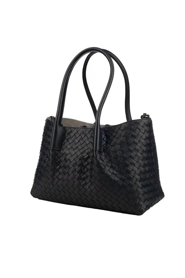 Bottega Veneta Woven Leather Shopper Bag - Multicolor