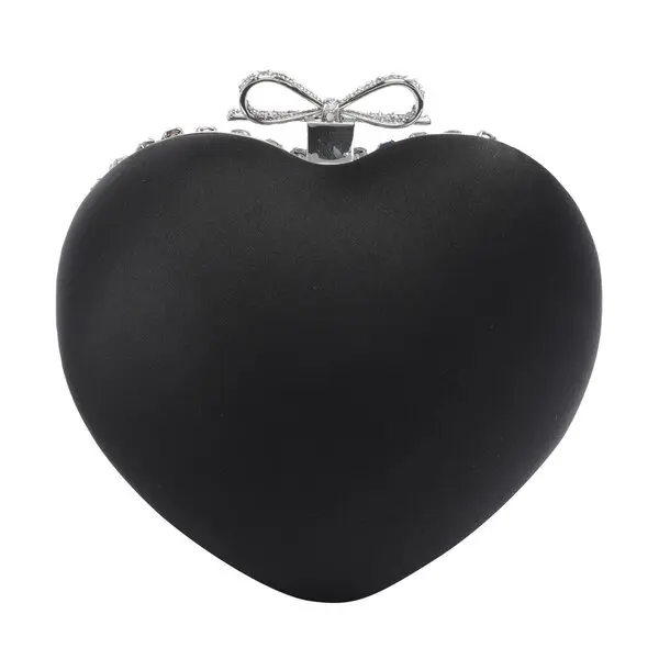 SELF-PORTRAIT Crystal Heart Clutch