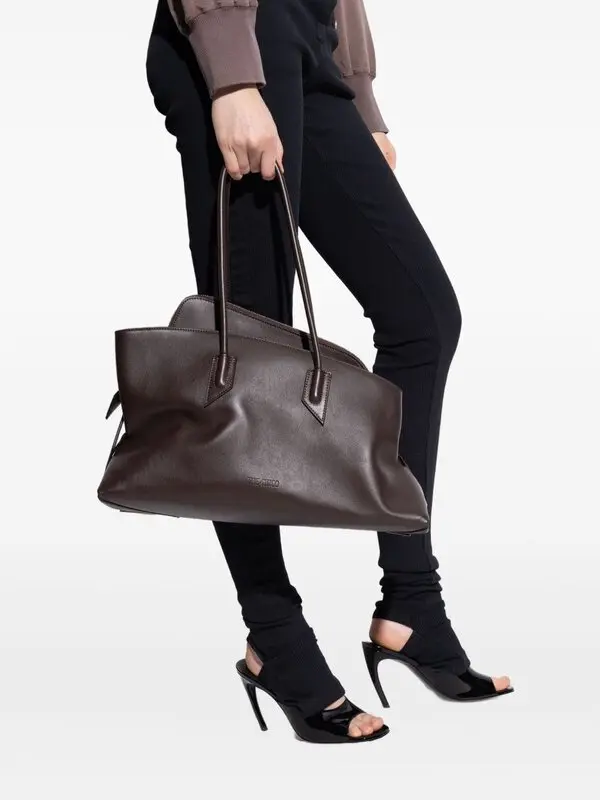 Attico La Passeggiata Medium Leather Shoulder Bag