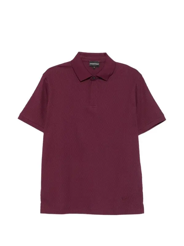 Emporio Armani Cotton Polo Shirt - Red