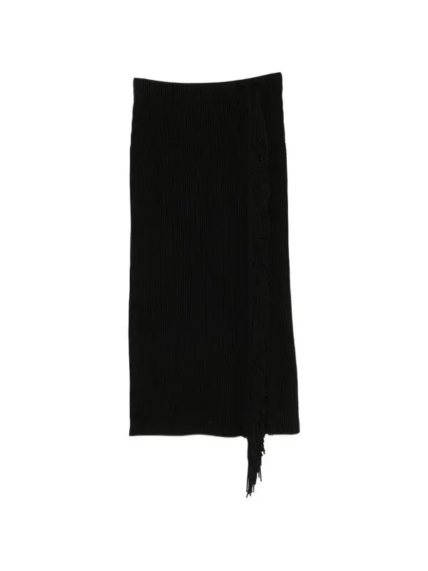 Emporio Armani Fringed Midi Skirt