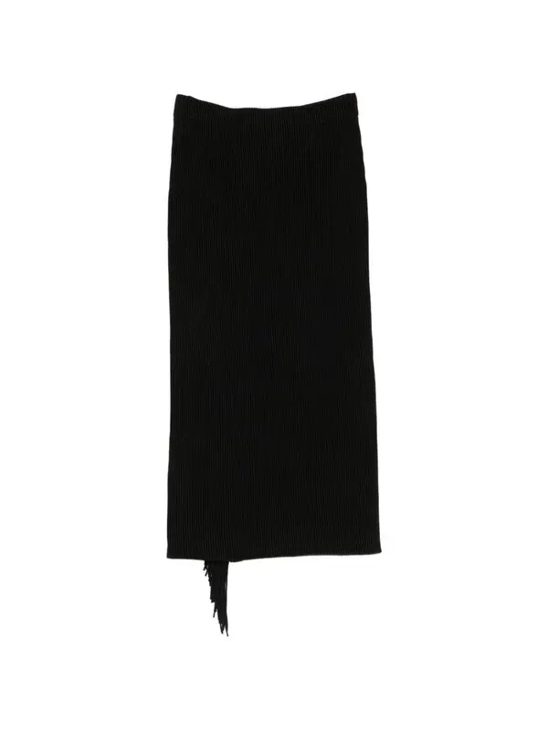 Emporio Armani Fringed Midi Skirt