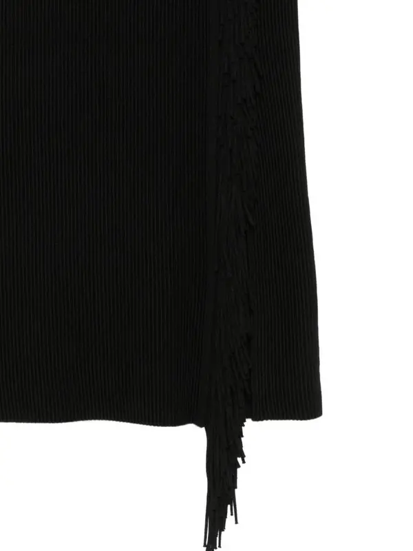 Emporio Armani Fringed Midi Skirt