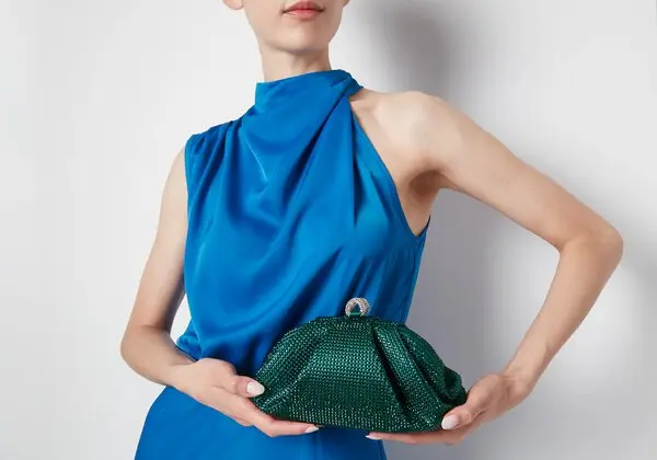 Judith Leiber Gemma Crystal Clutch - Green