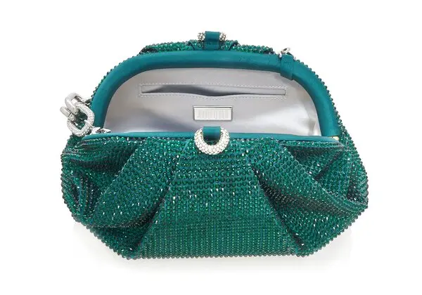 Judith Leiber Gemma Crystal Clutch - Green