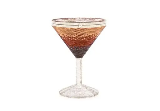 Judith Leiber Martini Espresso Clutch - Brown