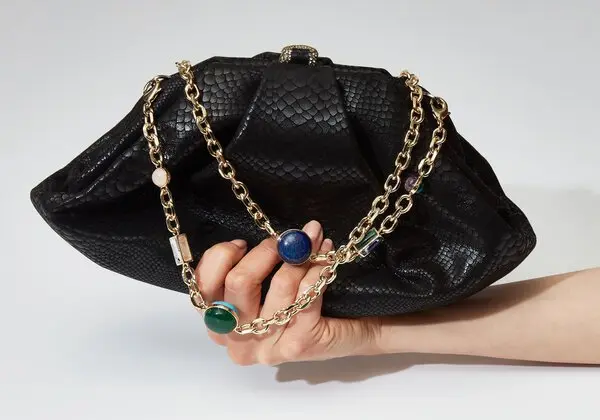 Judith Leiber Grande Gemma Embossed Clutch