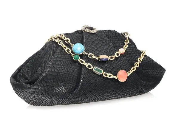 Judith Leiber Grande Gemma Embossed Clutch