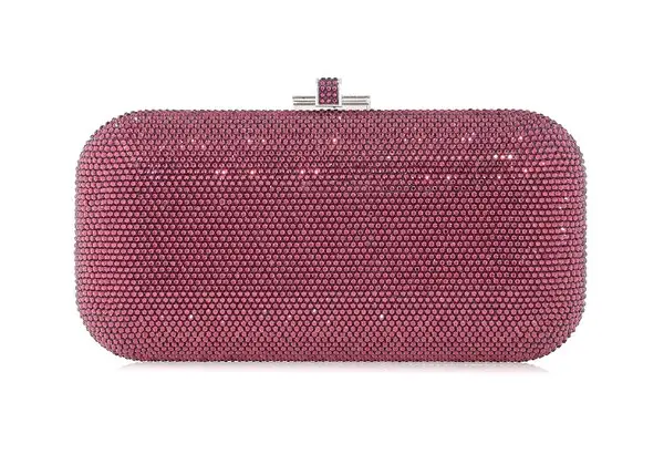 Judith Leiber Fullbead Clutch - Purple