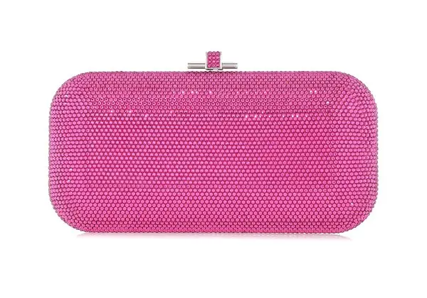Judith Leiber Crystal Embellished Evening Clutch - Pink