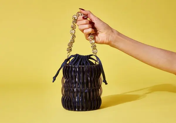 Judith Leiber Harper Sodalite Bucket Bag